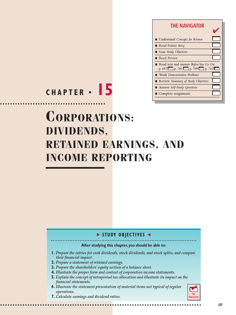 CH15 | PDF | Dividend | Retained Earnings