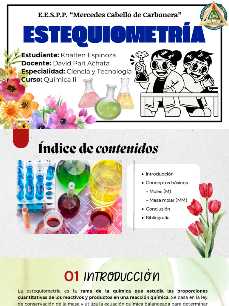 Introducción a la Estequiometría Química | PDF | Mole (Unidad ...
