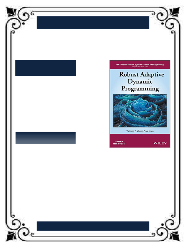 Robust Adaptive Dynamic Programming 1st Edition Hao Yu eBook uncut ...