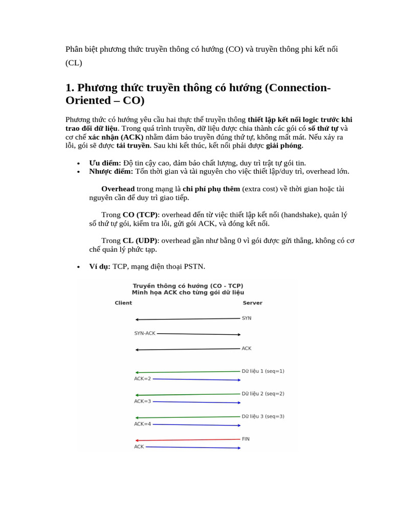 Phân biệt CO & CL | PDF