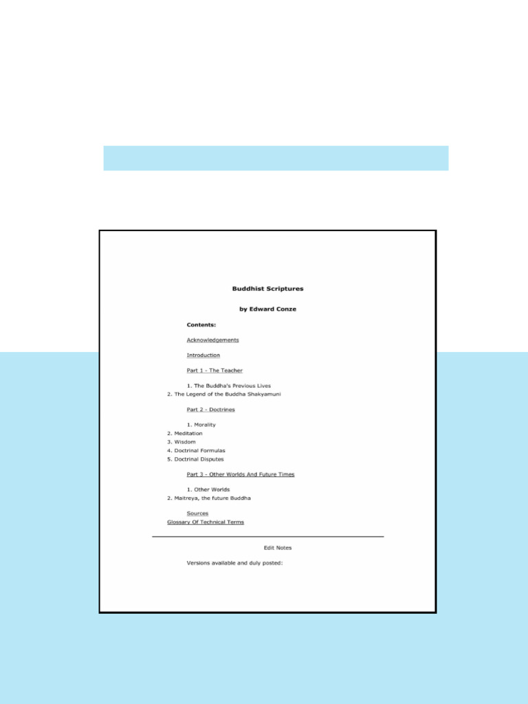 Buddhist Scriptures Edward Conze - ebook and textbook resources | PDF ...