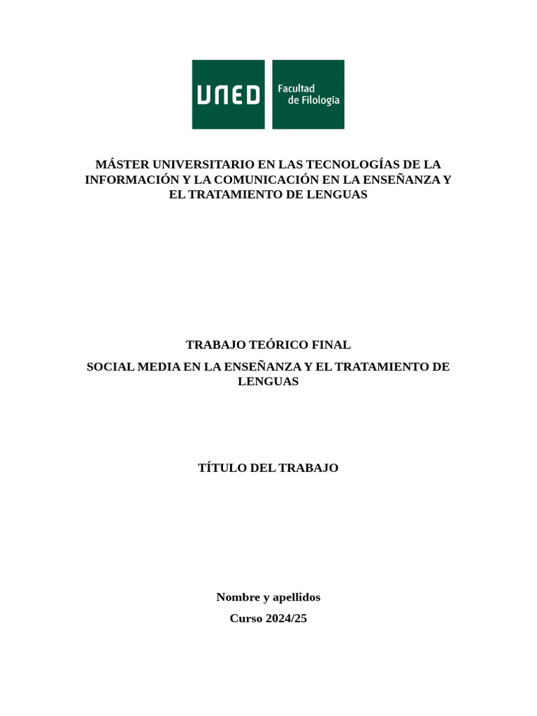 Trabajo Final Portada | PDF