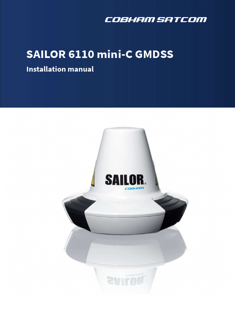 SAILOR 6110 mini-C GMDSS Manual | PDF | Power Supply | Electrical Connector