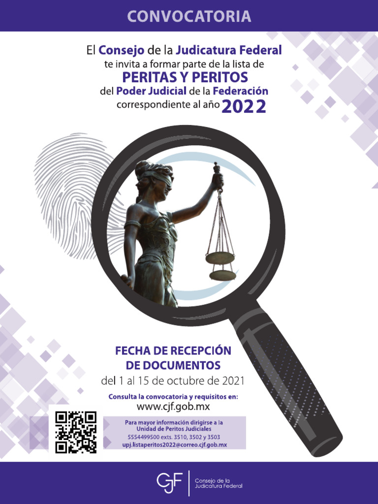 Cartel Convocatoria Peritos 2022 | PDF