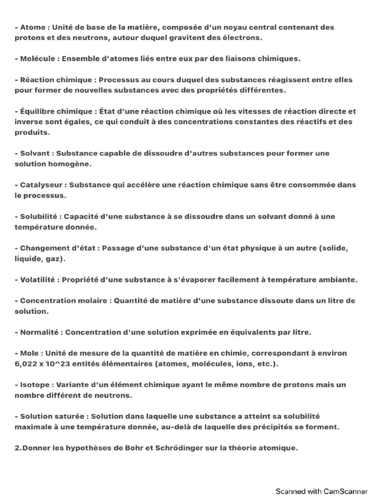 Atome Unité de Base de La Matière | PDF
