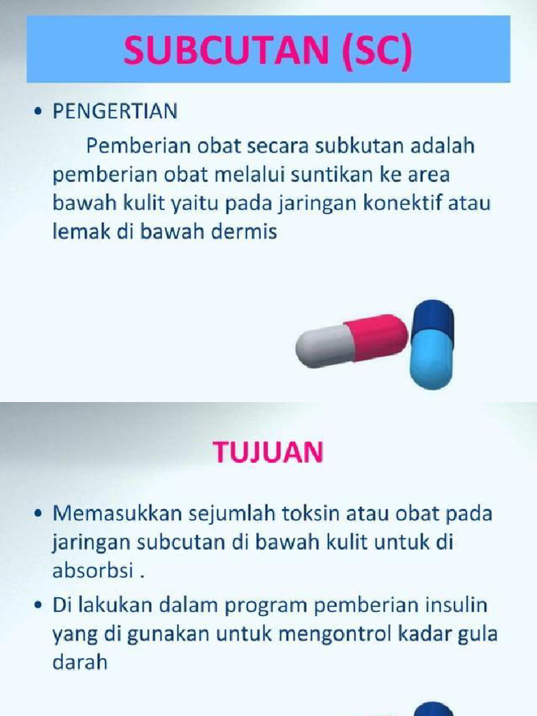 Injeksi Ic Dan SC | PDF