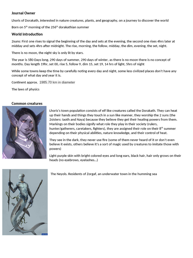 Fanatasy Journal | PDF