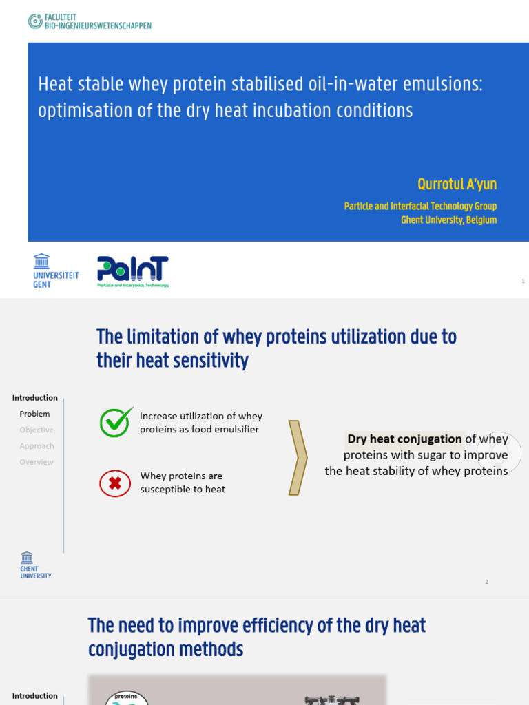 Optimizing Heat-Stable Whey Protein Emulsions | PDF | Emulsion ...