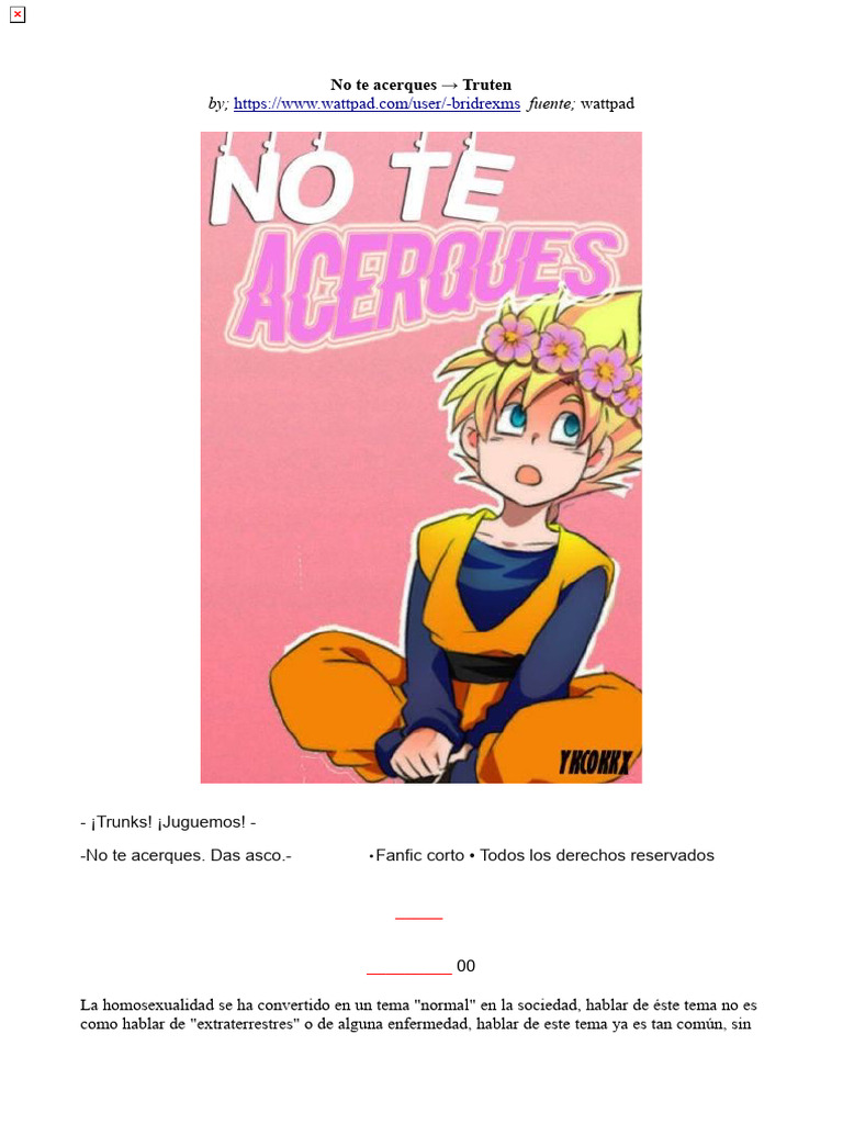No Te Acerques #1 (Truten) | PDF | Cumpleaños