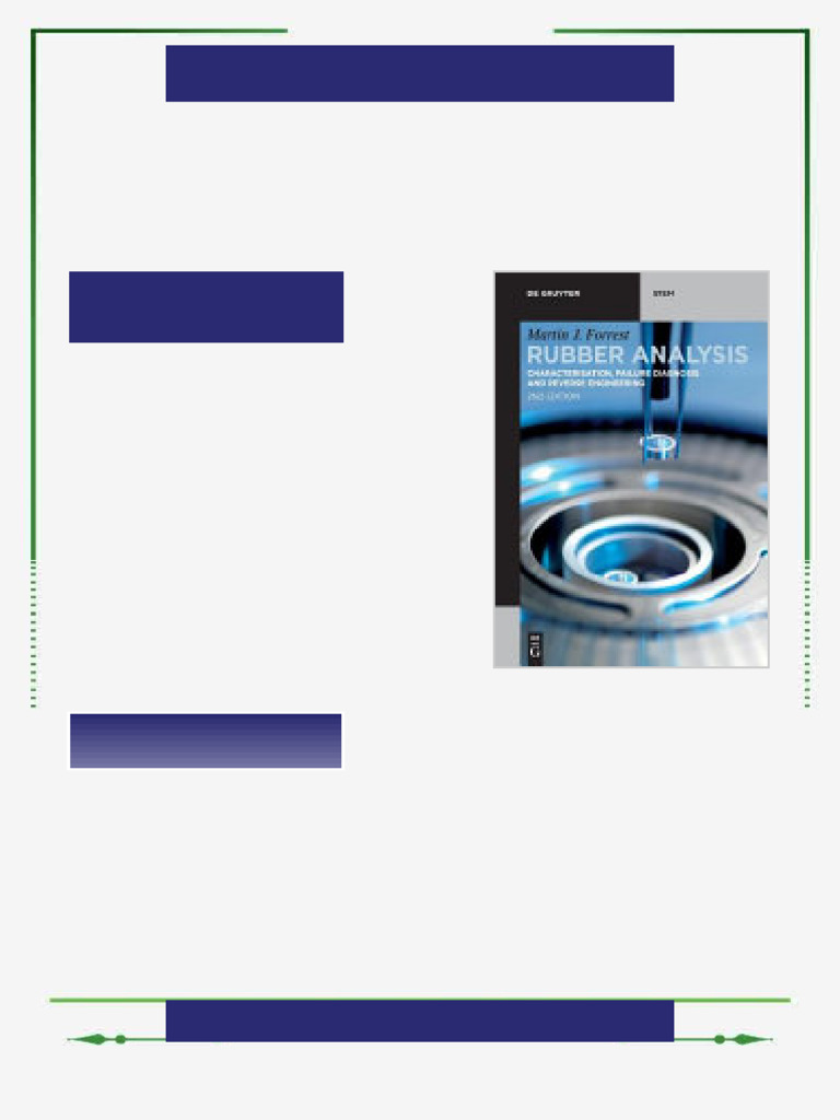 Rubber Analysis Characterisation Failure Diagnosis and Reverse ...