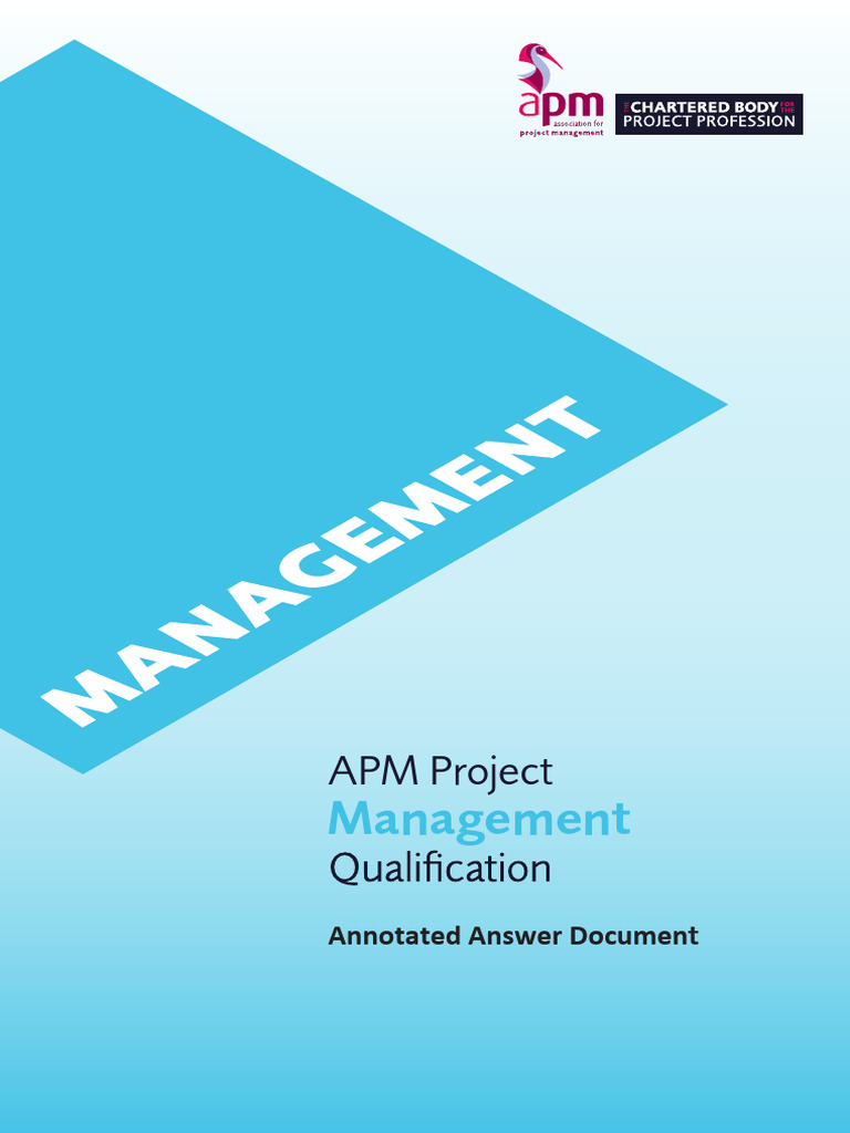 APM Project Management Qualification Annotated Sample Answers With ...