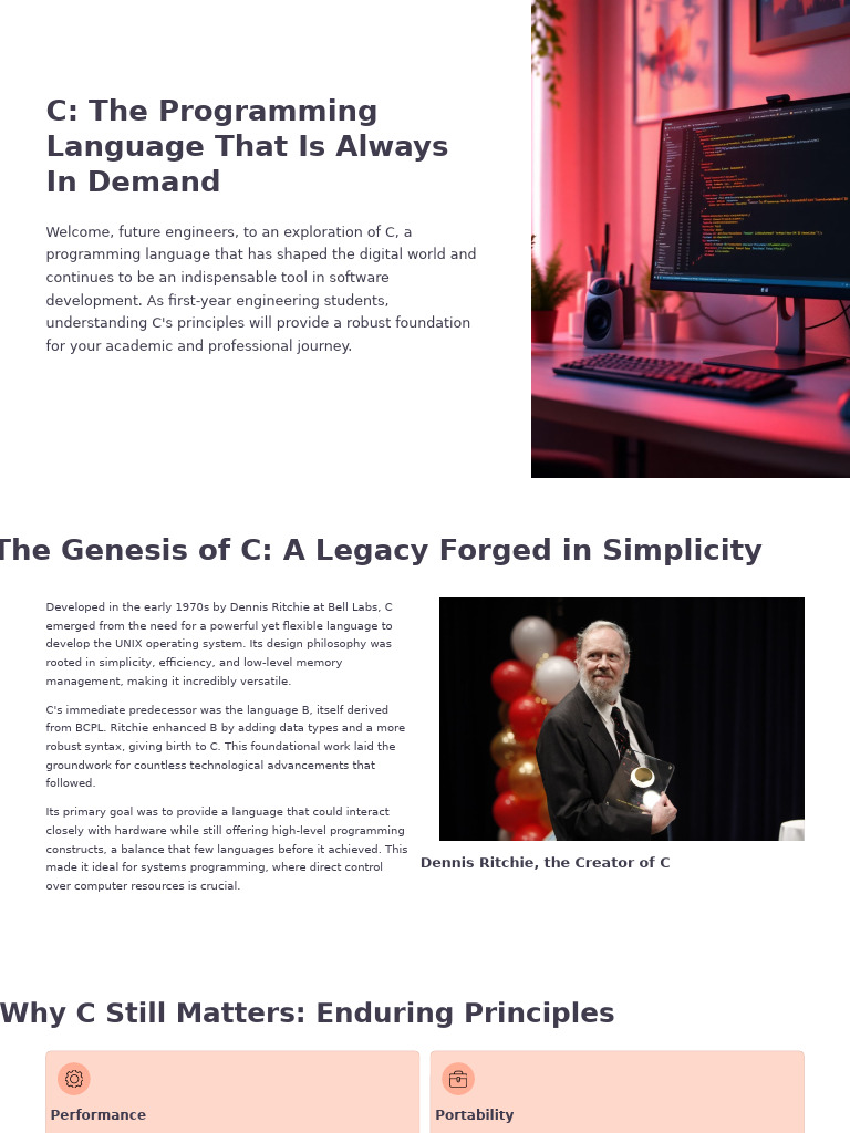 Importance of C Programming for Engineers | PDF | Pointer (Computer ...