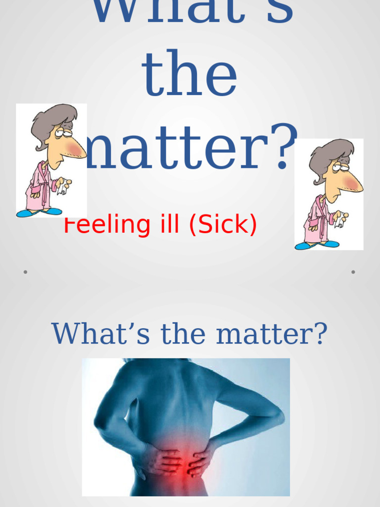 Illnesses Whats the Matter Flashcards Fun Activities Games 74621 | PDF