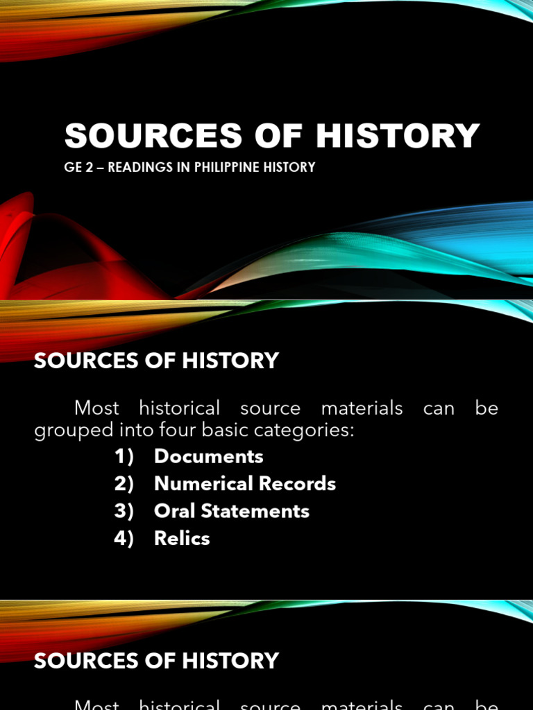 Sources of History | PDF | Witness | Interview