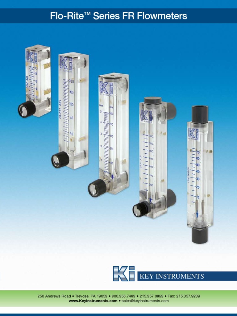 Flo Rite FR | PDF | Flow Measurement | Valve