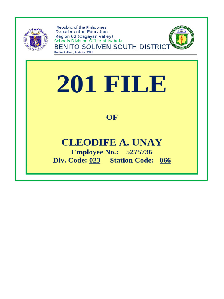 201 File Label | PDF