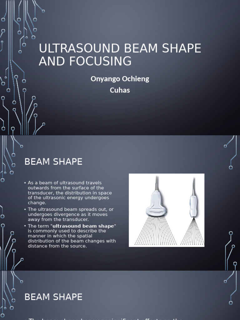Ultrasound Beam Shape | PDF | Ultrasound | Medical Ultrasound