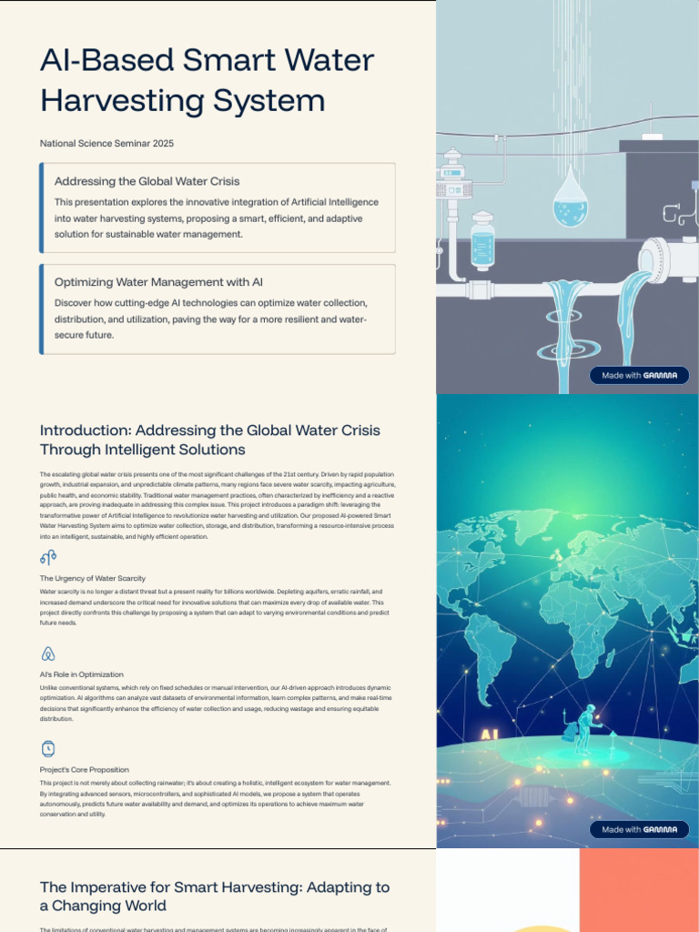 AI Based Smart Water Harvesting System (1) | PDF | Artificial ...
