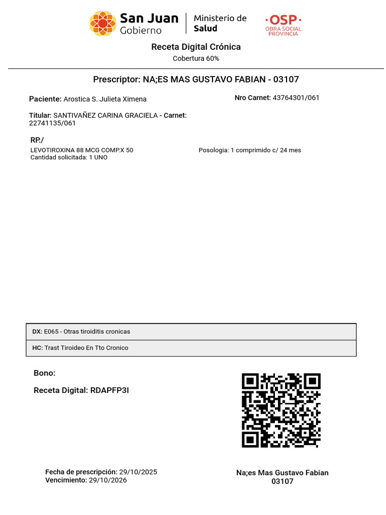 Receta Digital | PDF