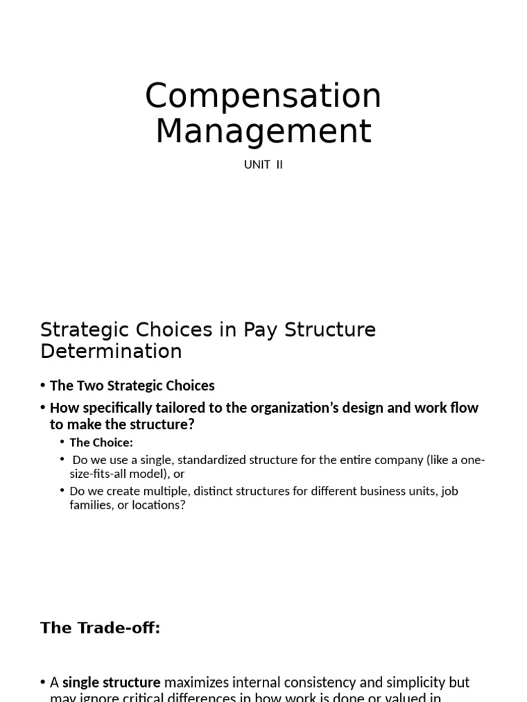 Strategic Pay Structure Choices Explained | PDF | Innovation | Hierarchy