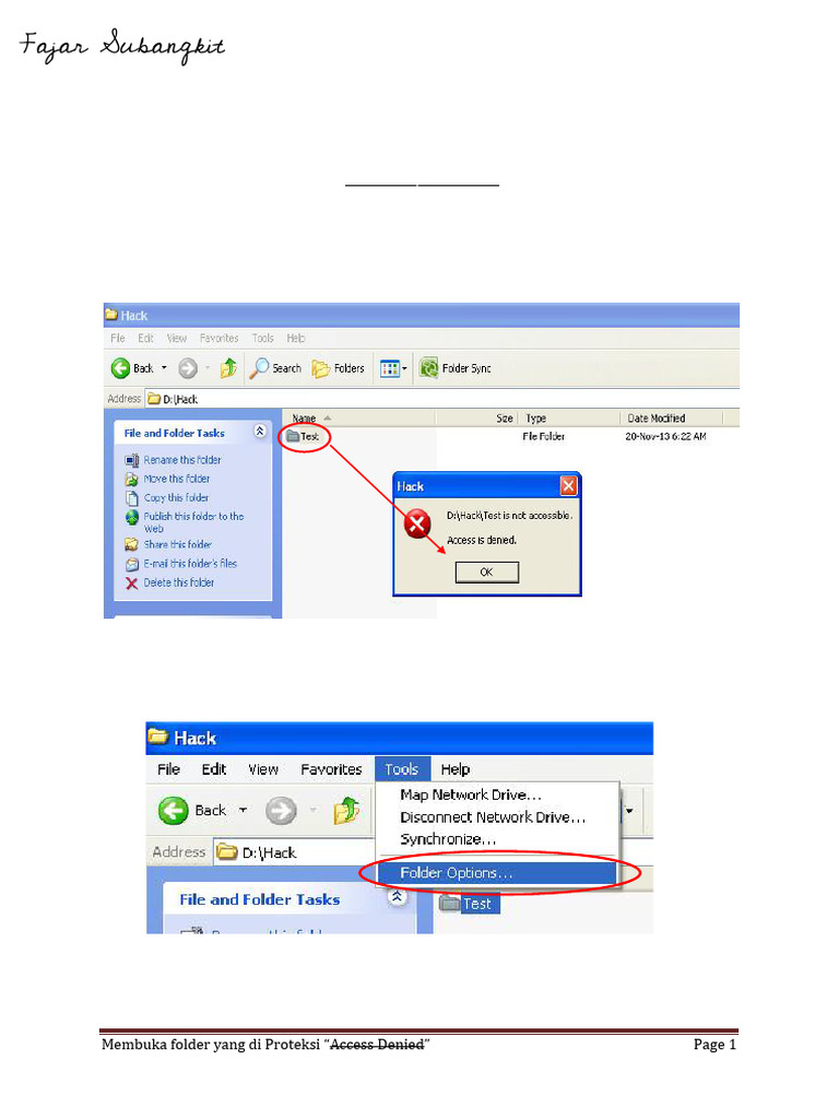 Cara Buka Folder "Access Denied" di Windows | PDF