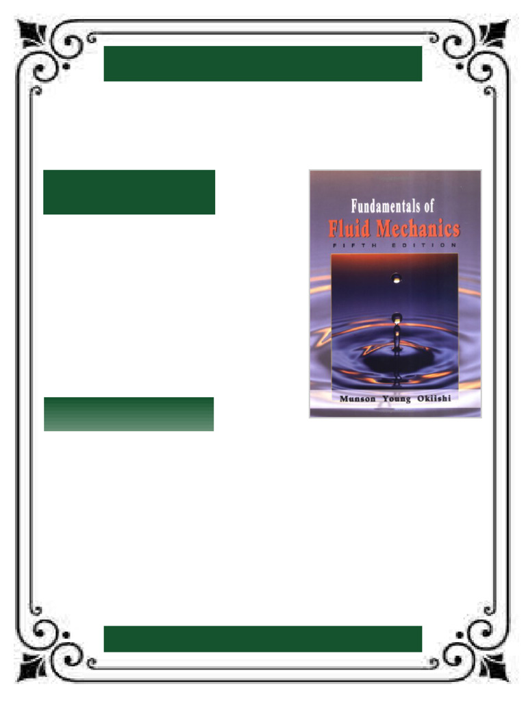 Fundamentals of Fluid Mechanics 5th Edition Bruce R. Munson ebook fresh ...