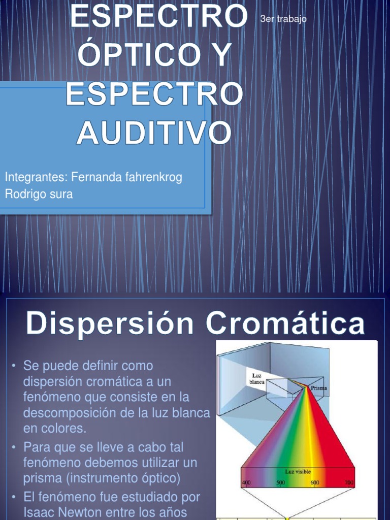 Espectro Óptico y Espectro Auditivo | PDF | Ojo humano | Percepción visual