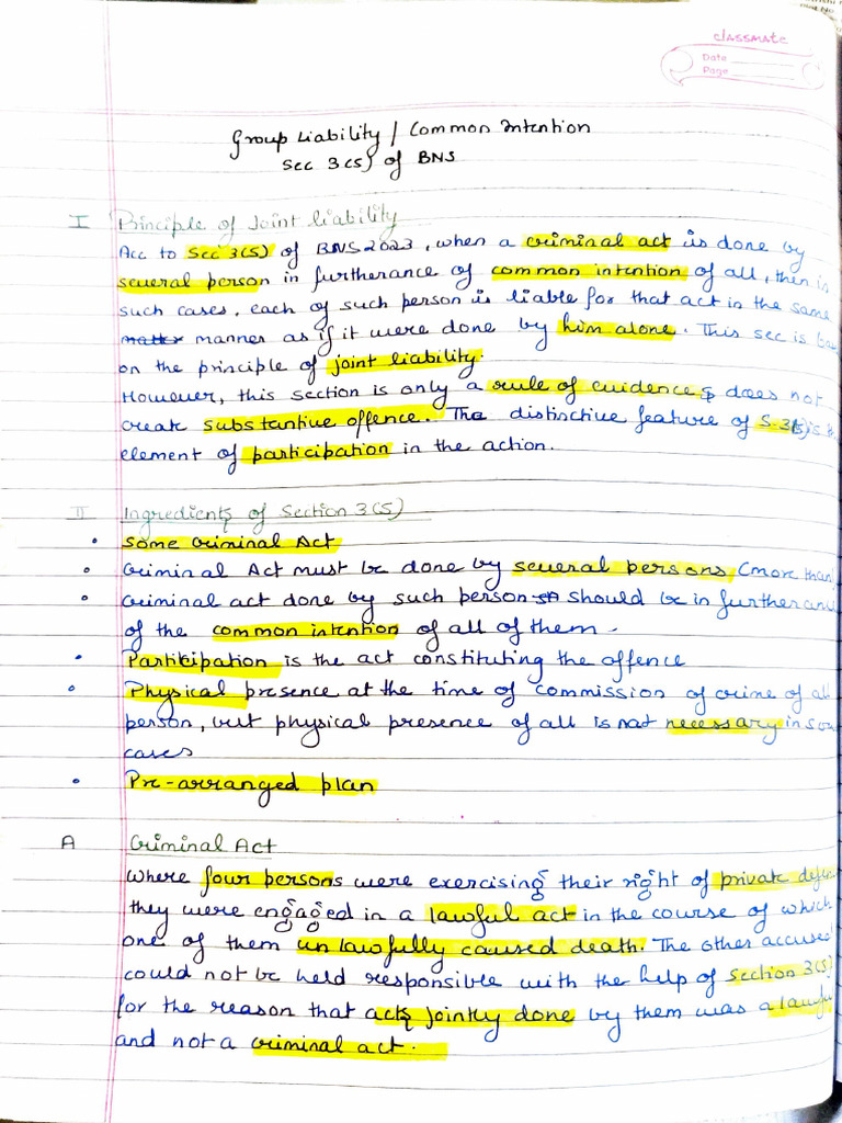 BNS Notes | PDF
