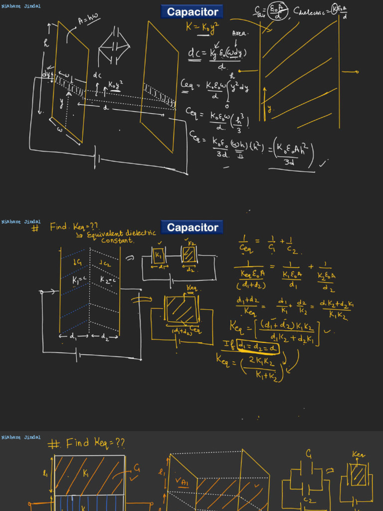 Capacitor _ L-03 (Class Notes) NJ_247 (2) | PDF