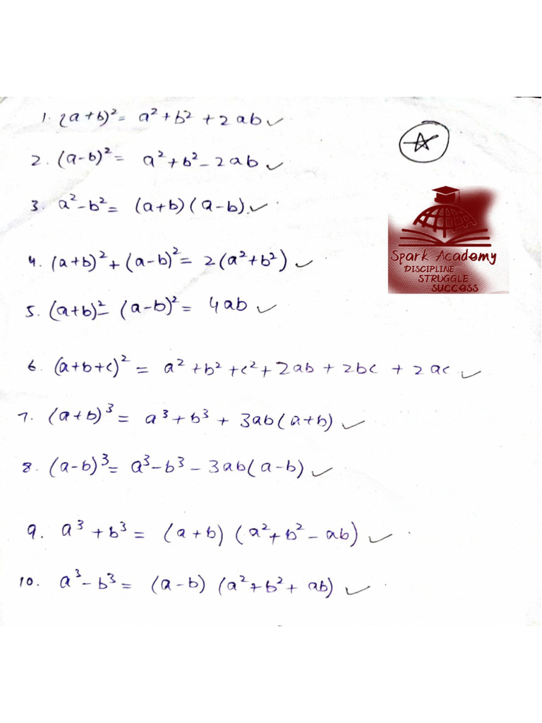 Final Formula Sheet | PDF