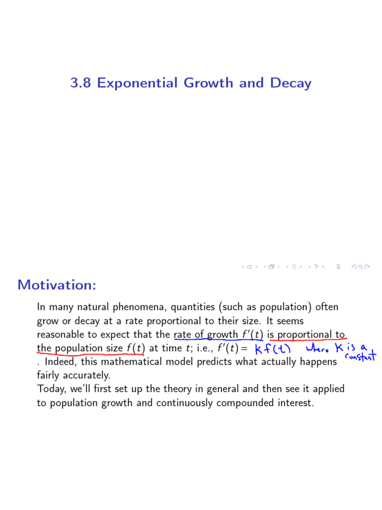 Exponential Growth and Decay Explained | PDF