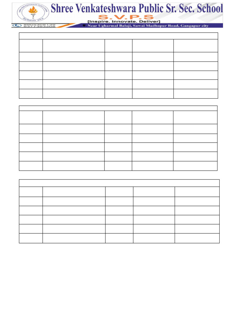 Syllabus Completion Blank Report Nov.2024-25 | PDF