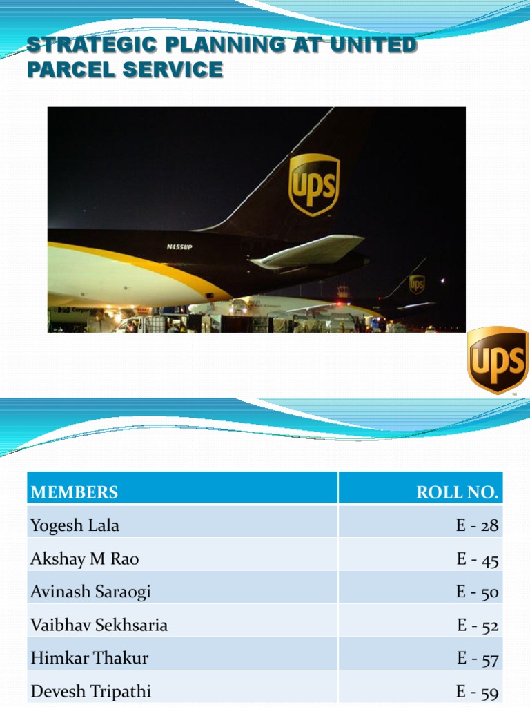 Sigma - Strategic Planning at Ups | PDF | United Parcel Service ...
