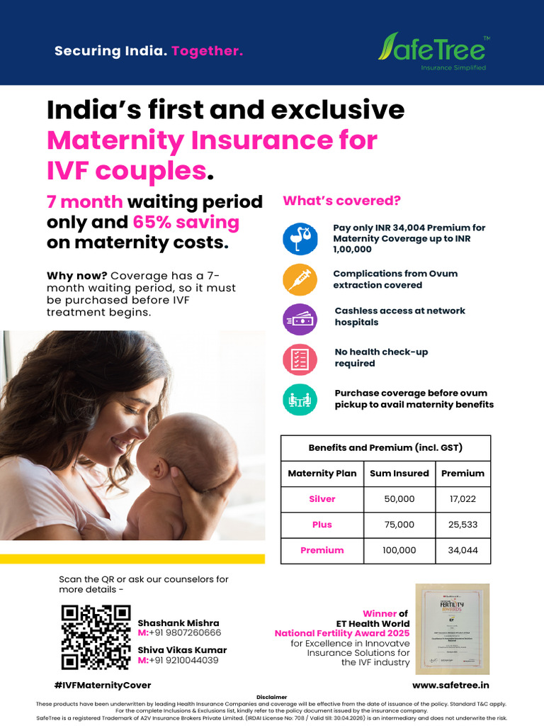 SafeTree IVF Maternity Cover Table Top UP Final | PDF