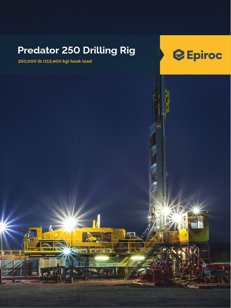 Predator 250 Drilling Rig Overview | PDF | Horsepower | Engines