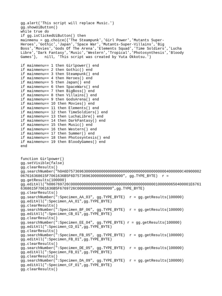 Mutant Reactor Script by Yuta Okkotsu - Lua | PDF | Professional ...