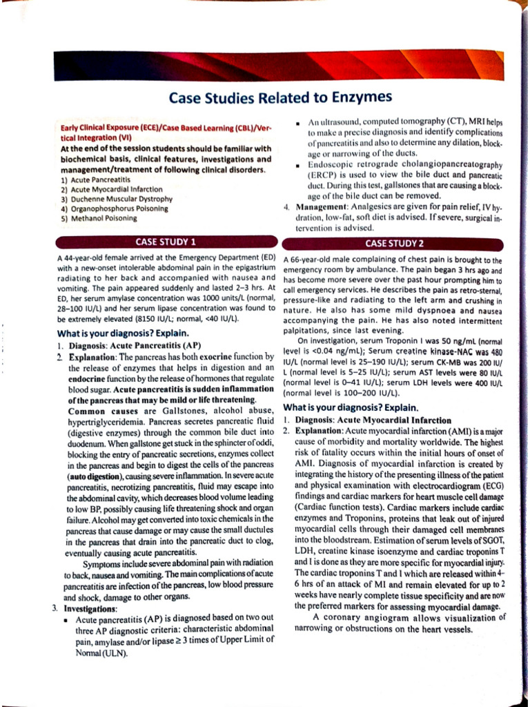 Enzymes Case Study | PDF