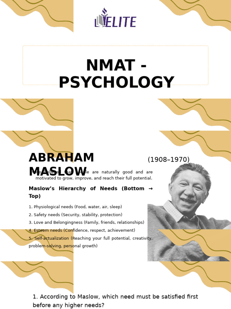 Maslow and Rogers: Humanistic Psychology Insights | PDF | Self ...