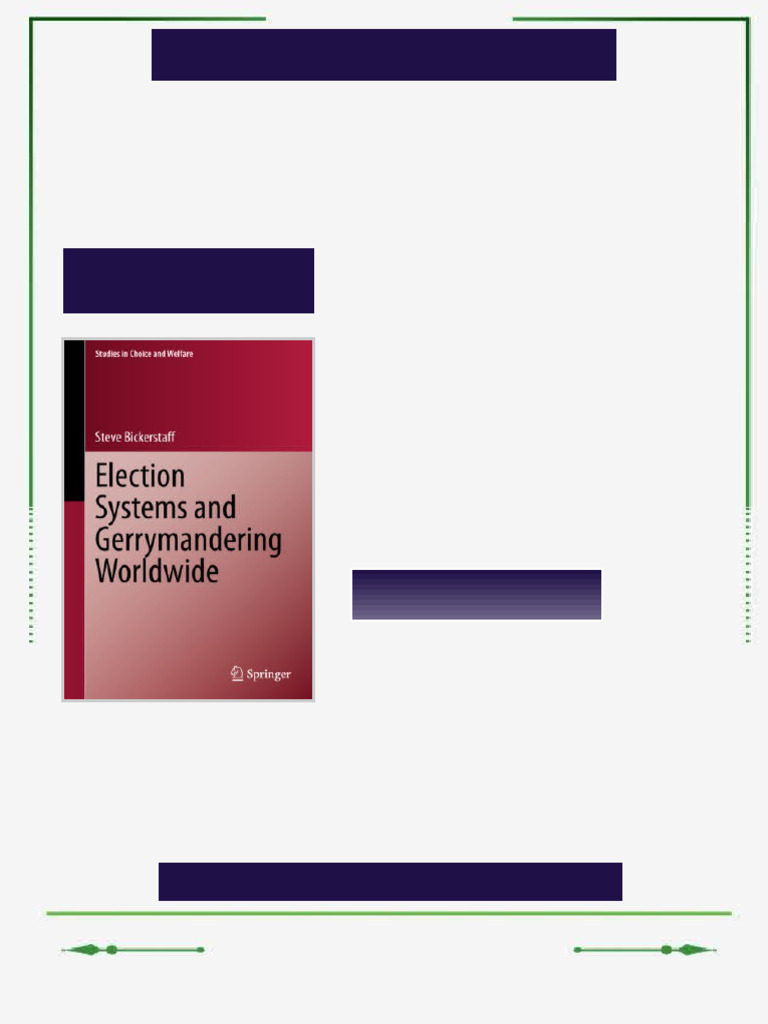 Election Systems and Gerrymandering Worldwide Steve Bickerstaff Ebook ...