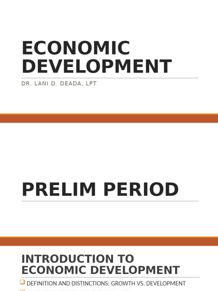 Course Outline of Economic Development | PDF