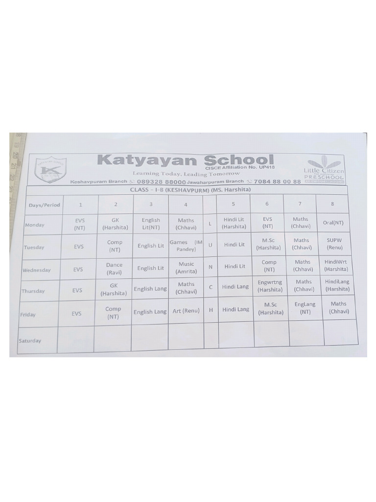 Class 1 B Pdf