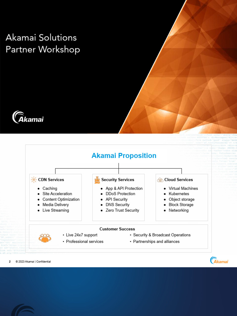 Akamai Partner Workshop Overview | PDF | Cloud Computing | Denial Of ...