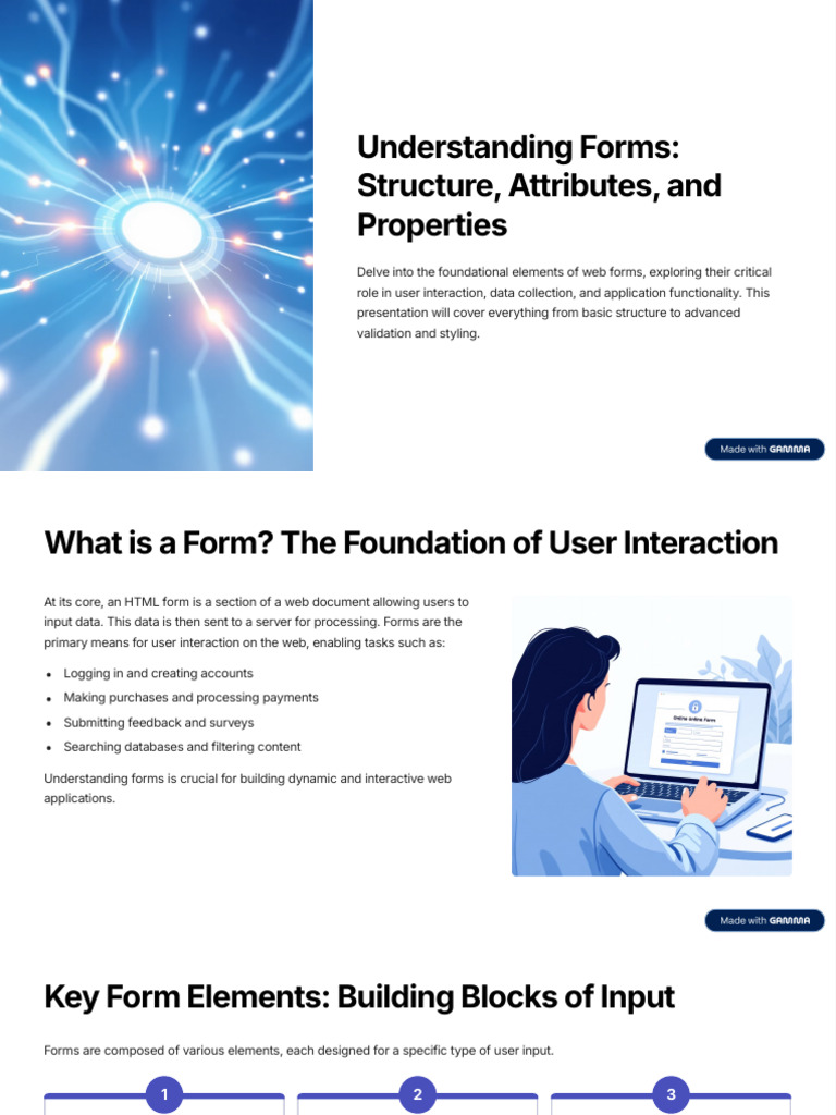 Web Forms: Structure, Attributes, and Styling | PDF | World Wide Web ...