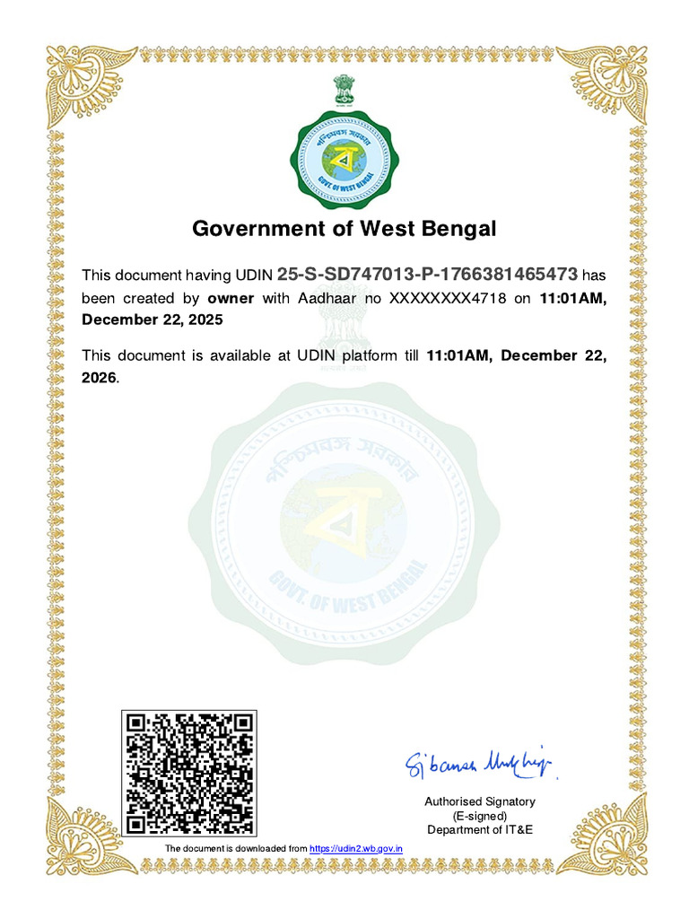 Udin - Certificate - 25 S SD747013 P 1766381465473 | PDF
