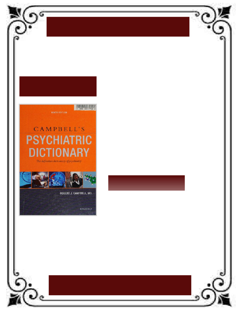 Campbell s Psychiatric Dictionary 9th Edition Robert J. Campbell ebook ...