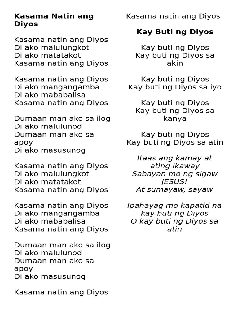 Revival 1st Night Song Lyrics | PDF