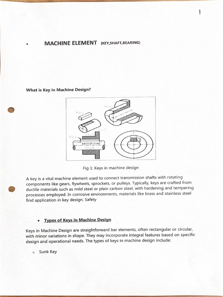 A7 Machine Elements | PDF