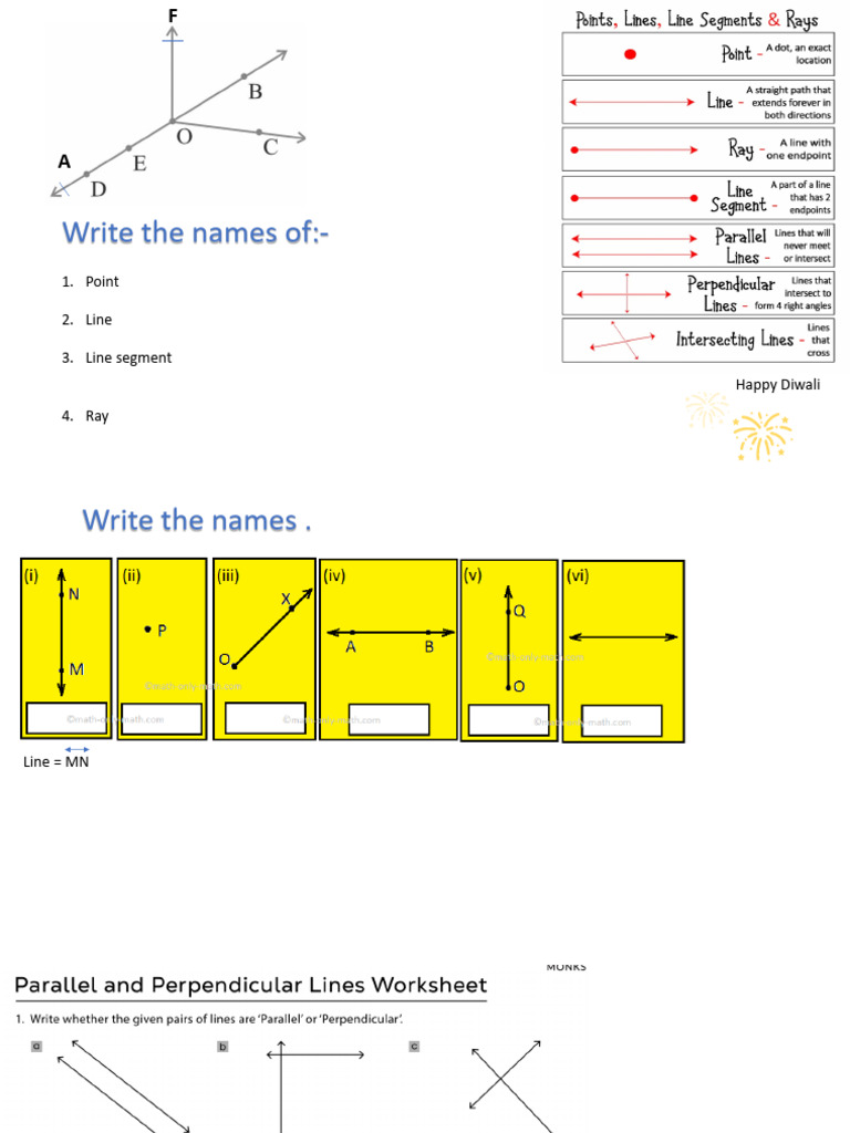 Points Line and Line Segment HW | PDF