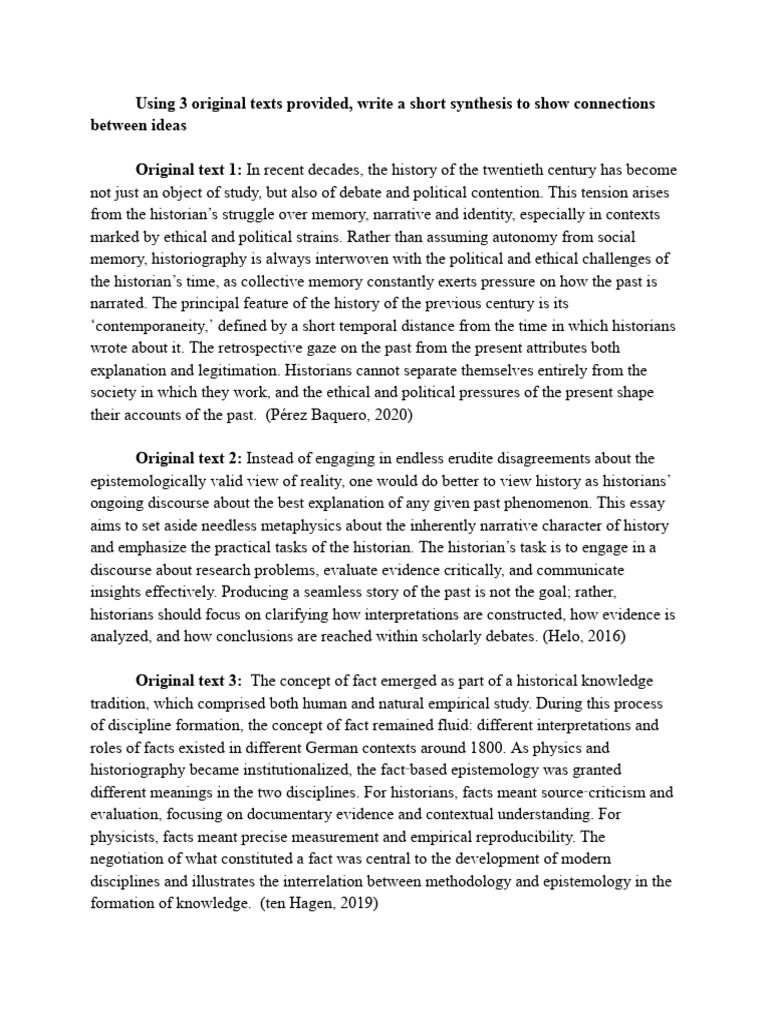 Connections in Historical Discourse | PDF | Historian | Epistemology