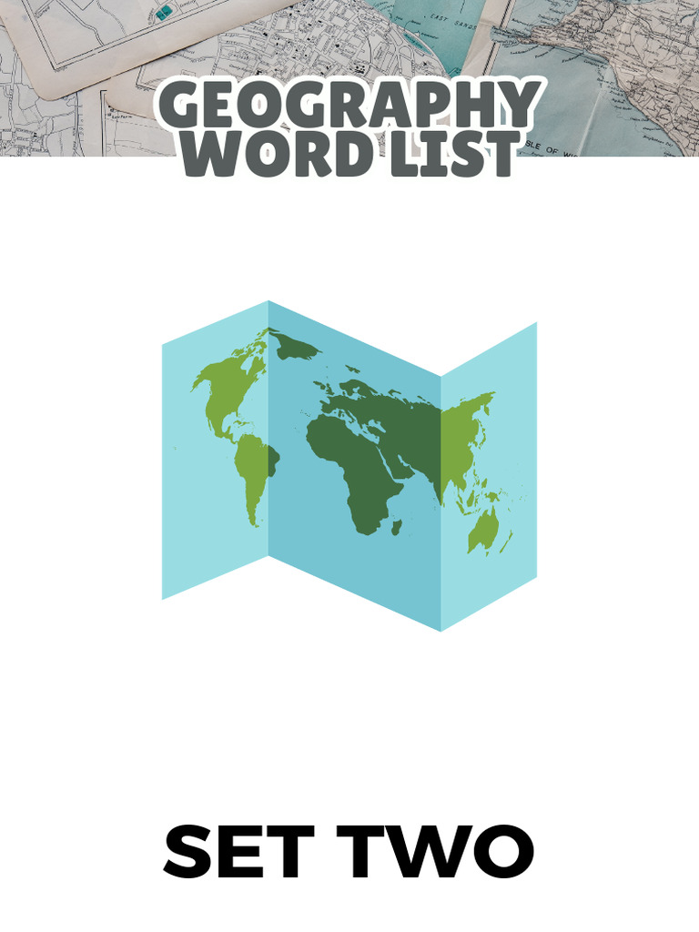 Geography Word List & Quiz Set 2 Grade 2-5 | PDF | Rain | Equator